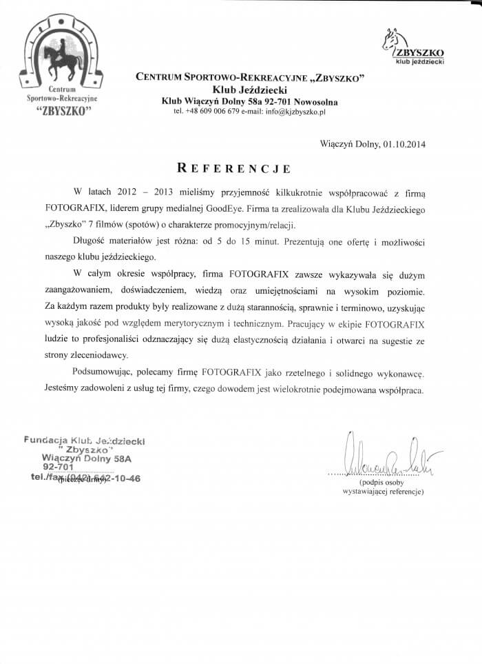 Referencje - Producent filmów i animacji - Grupa GoodEye